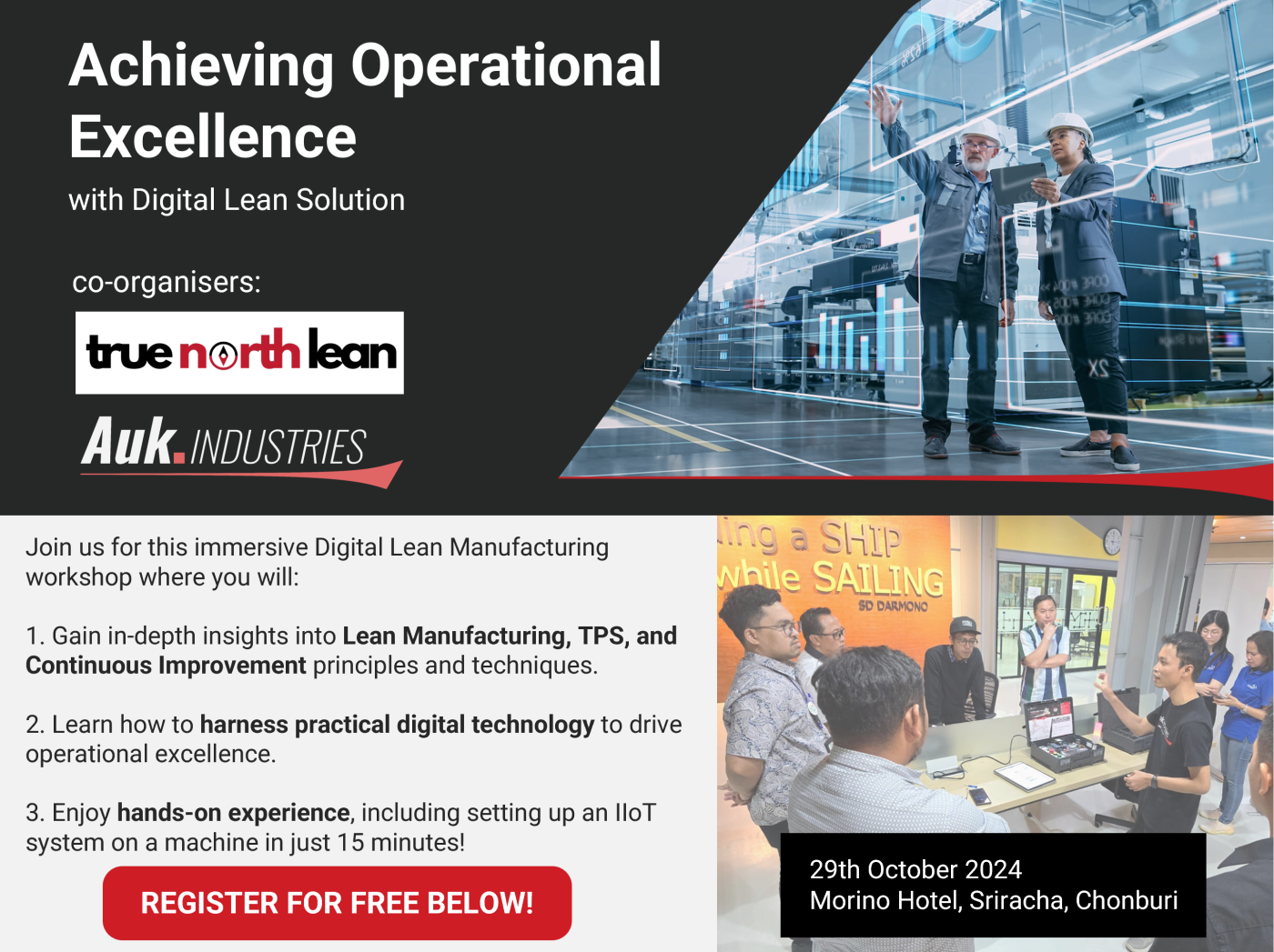 Digital Lean Manufacturing Workshop (Chon Buri) - Auk Industries